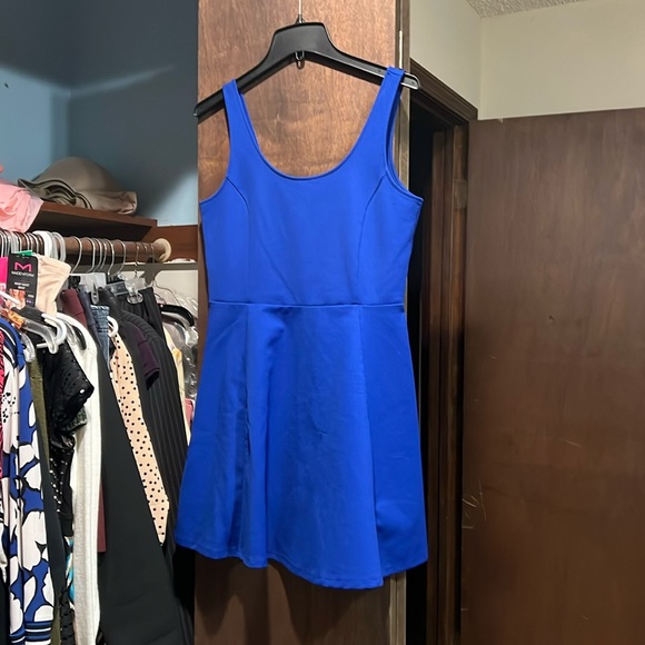 Divided | Dresses | Royal Blue Flared Mini Dress | Poshmark